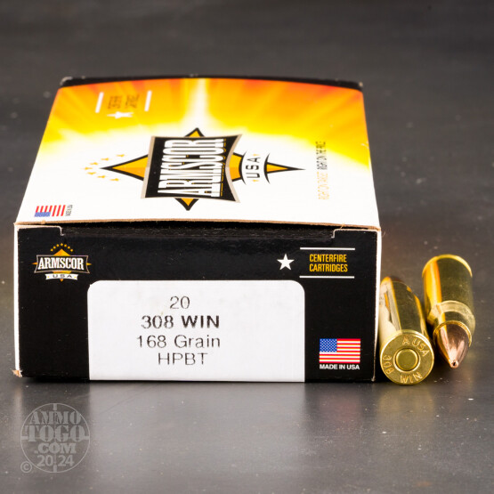 308 Winchester (7.62X51) Ammo - 200 Rounds of 168 Grain Hollow-Point ...