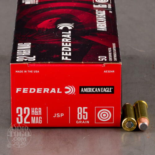 32 H&R Magnum Ammunition for Sale. Federal 85 Grain Jacketed Soft-Point ...