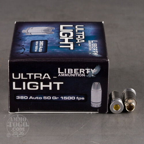 380 Auto (ACP) Ammunition for Sale. Liberty Ammunition 50 Grain Solid ...